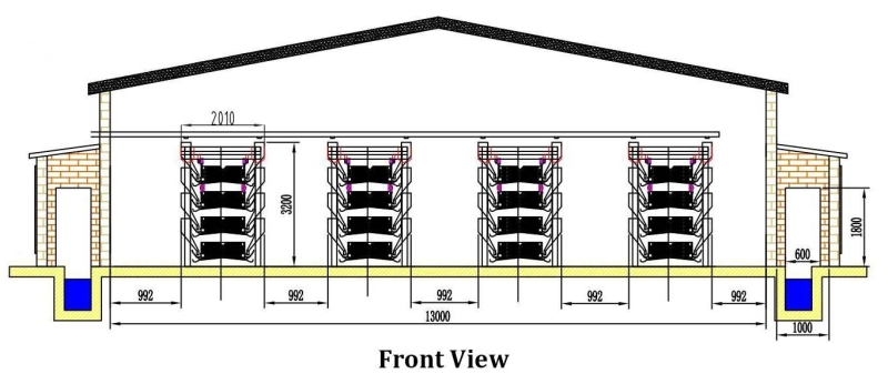 H Type Battery Cage - Hightop® Poultry Equipment