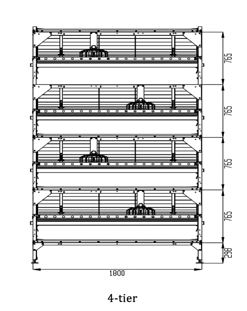Automatic Broiler Chicken Cage- HIGHTOP Broiler Cage - Hightop® Poultry ...